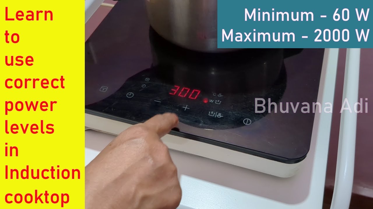 How to use Induction power levels to cook and fry - YouTube
