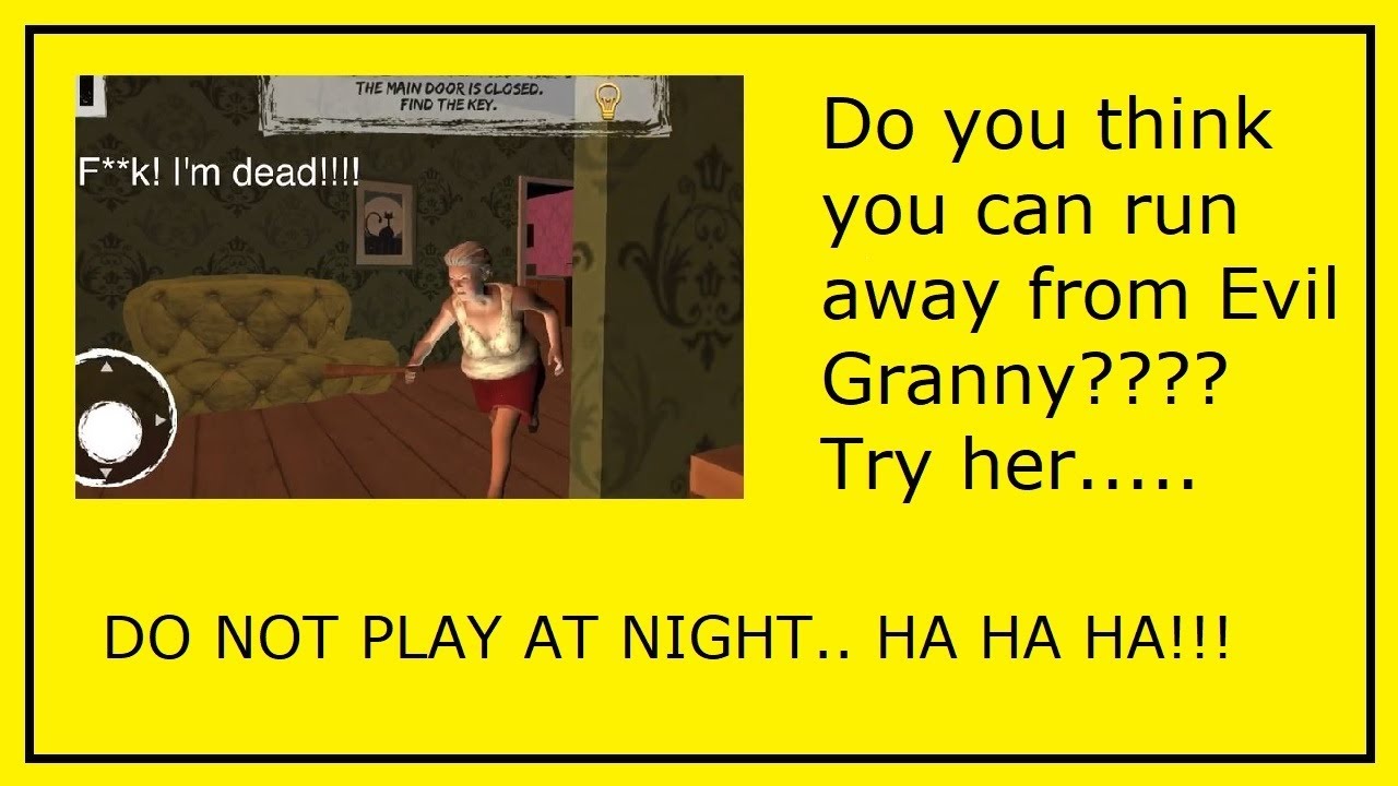 So Do You Think You Can Run Away From Evil Granny With The Baseball Bat