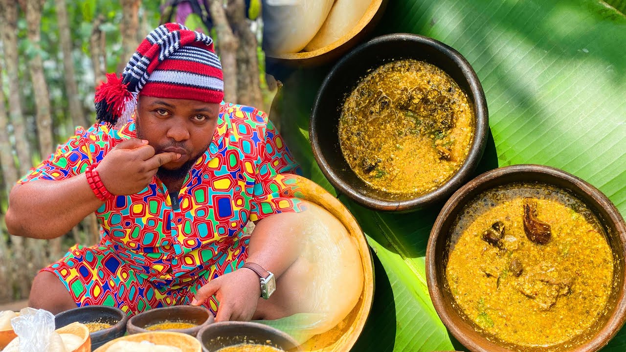 A Special Type Of Okra Soup: Ofe Ukpo Okwuru - YouTube