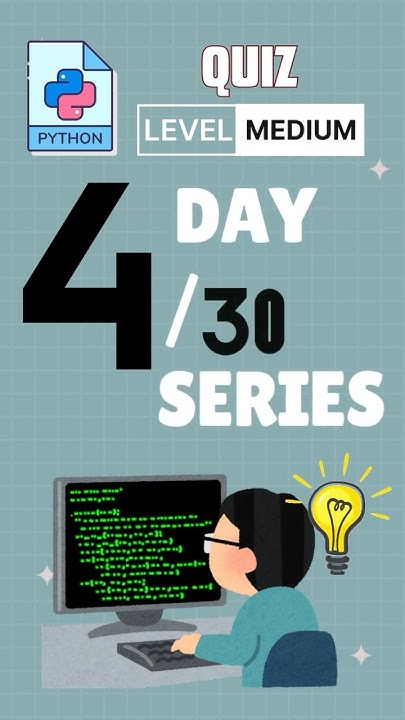 Day4 -medium Level Quiz 🚀💻30-Day Python Quiz Challenge #python #quiz #shorts ...