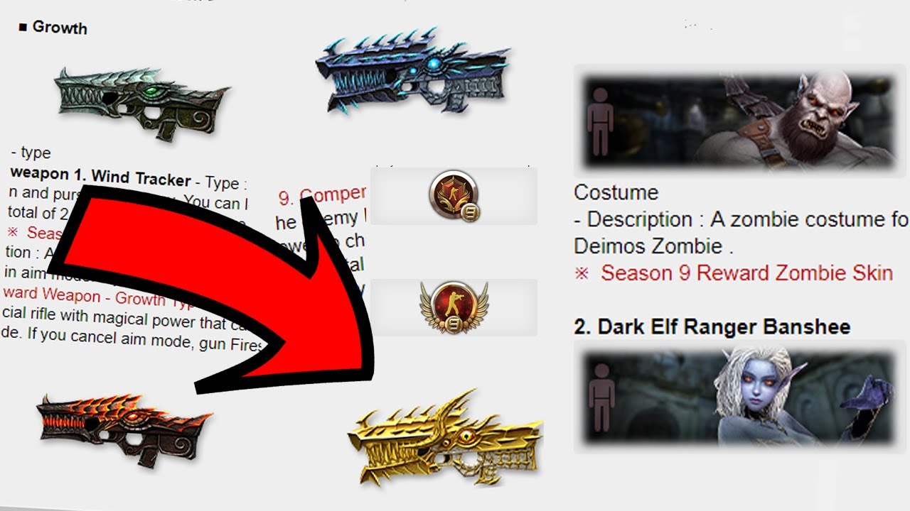 CSO Update Season 9: Fantasy World, Season Weapon Tracker, Zombie Skin ...