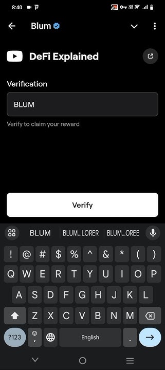 DeFi Explained Blum video code | Blum video DeFi Explained code | DeFi Explained #defiexplained ...