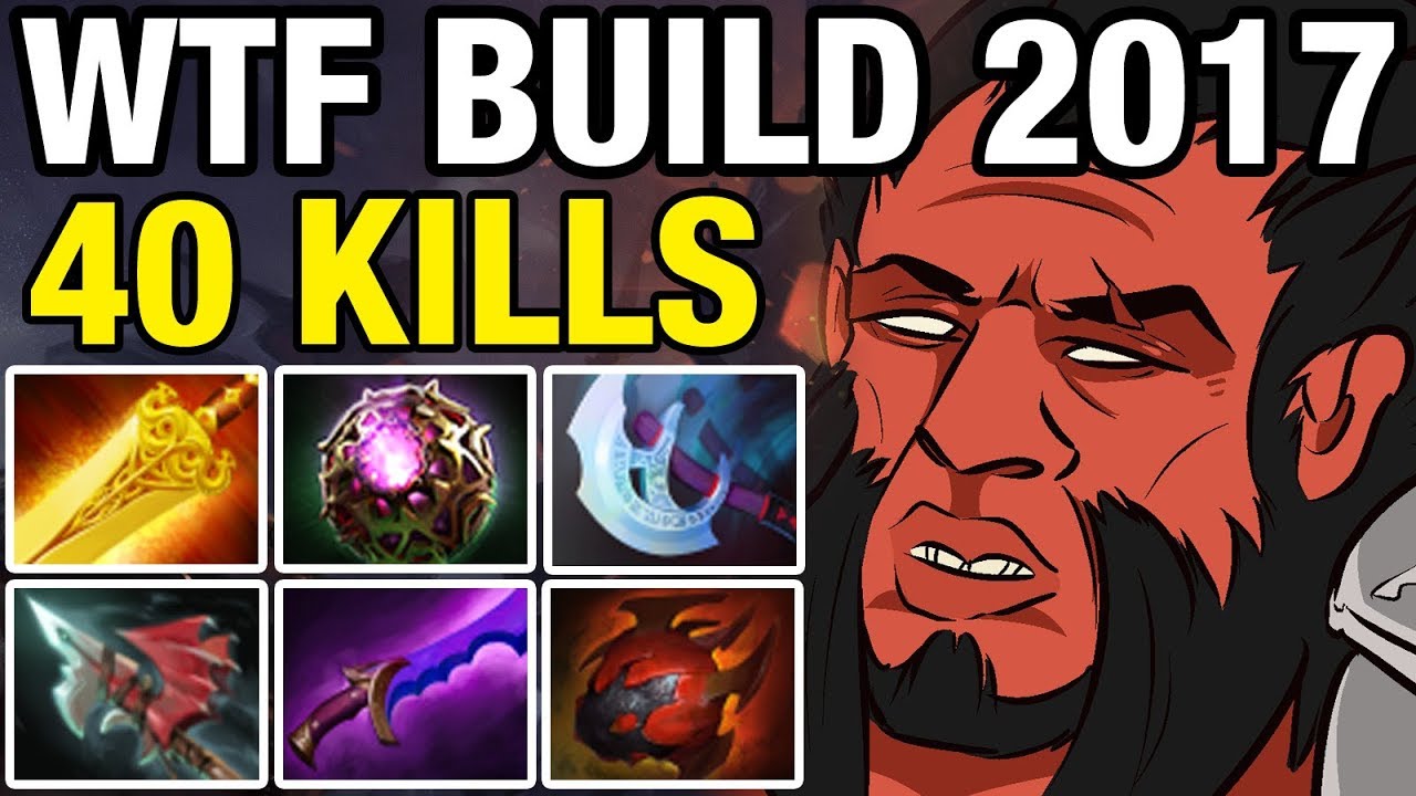 WTF BUILD - INSANE AXE WITH 40 KILLS - Ahjit - Dota 2 - YouTube