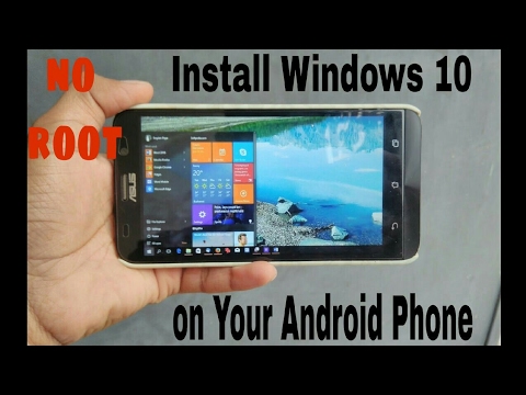 how to Install & Run Windows 10/8/7/XP on Any Android Phone- NO ROOT 2017 BEST Trick ...