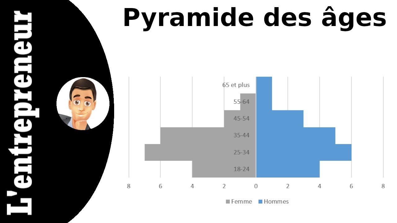 Faire Une Pyramide Des âges Sur Excel Youtube