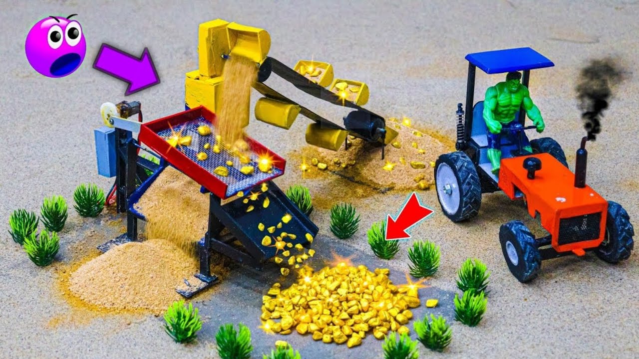DIY Creative Science Mining Project | How To Use Gold Mining Machine ...