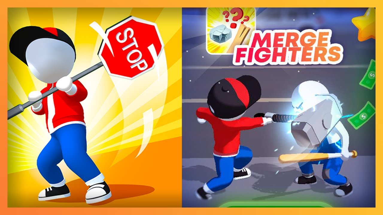 머지 파이터스 게임 플레이 Merge Fighting: Hit Fight Game - YouTube