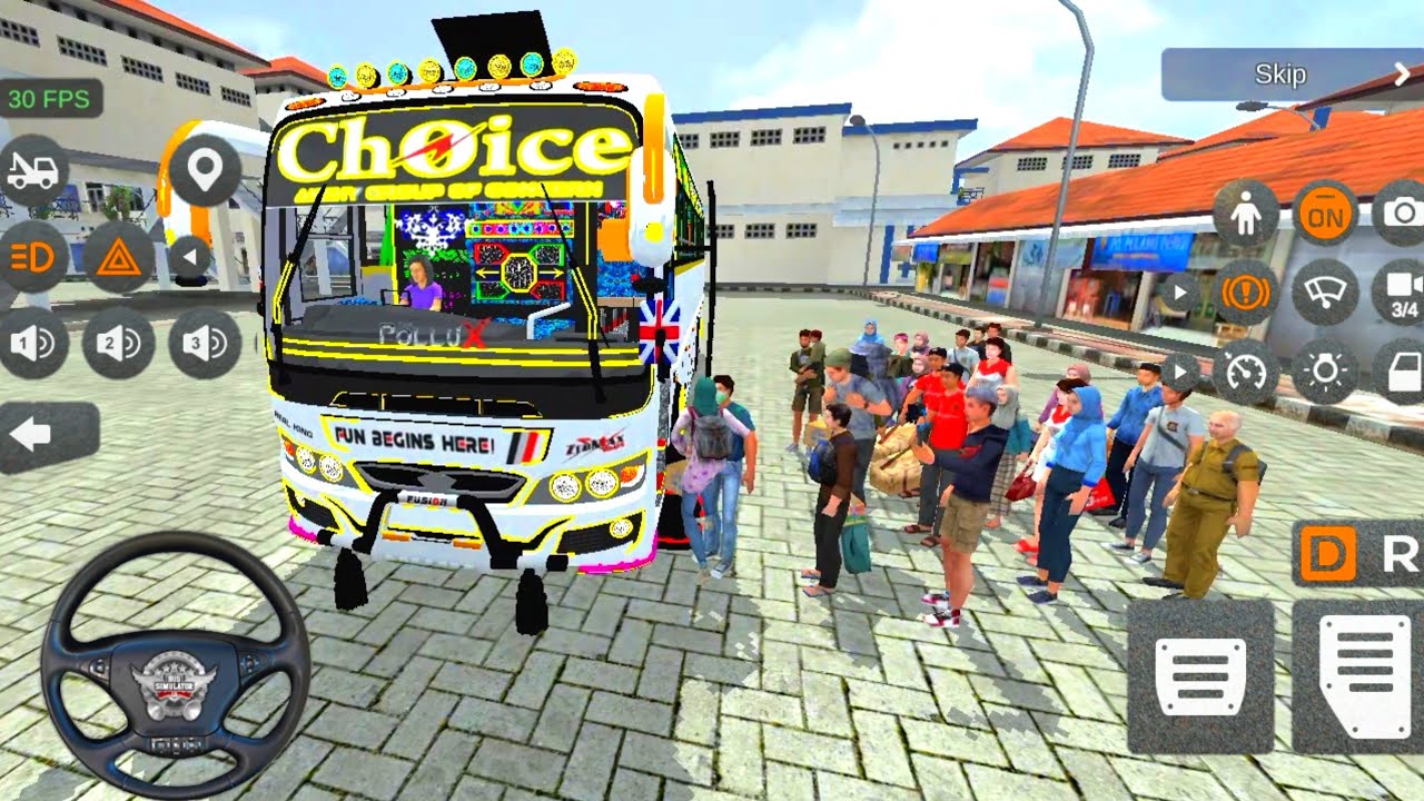 💥Bus Simulator Indonesia Passenger New Best Lighting Mod Map Muntilan ...