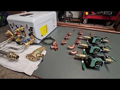 Navien Combi Boiler - 3 Zone Radiant In Floor Heating System - YouTube