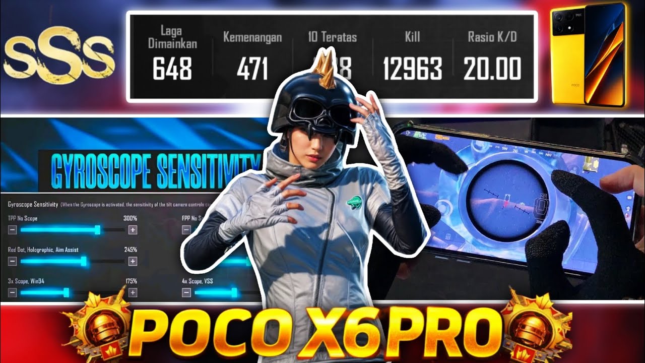 Best PUBG sensitivity after the update ⚡Poco X6 Pro gyroscope ...