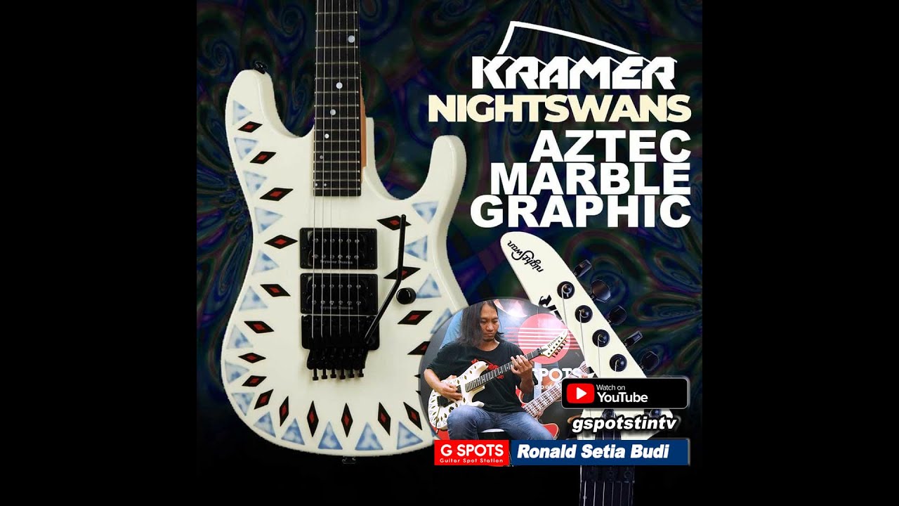 KRAMER NIGHT SWAN GITAR Di GUITAR SPOT STATION - YouTube