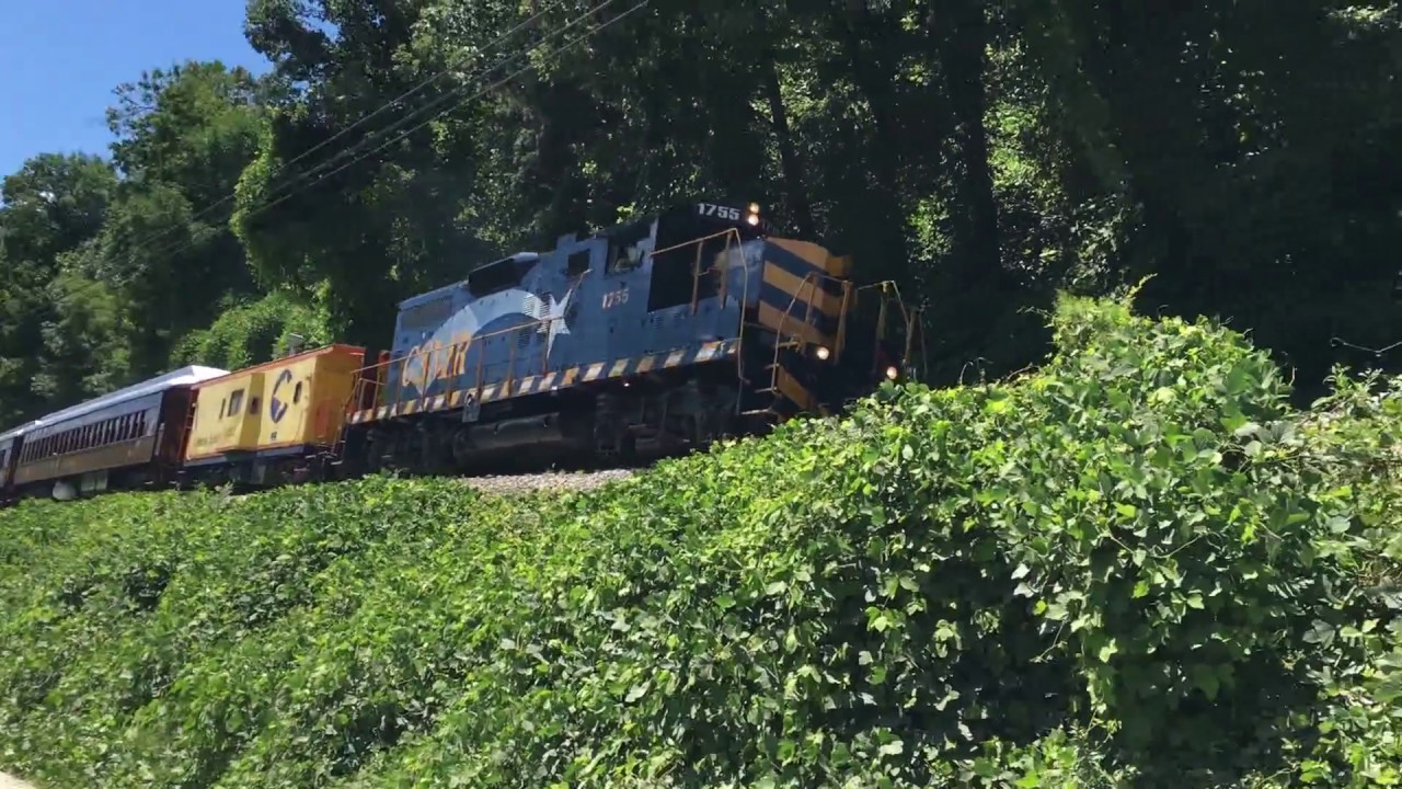 Great Smoky Mountains Railroad Tuckasegee River 7-29/30-2017 - YouTube