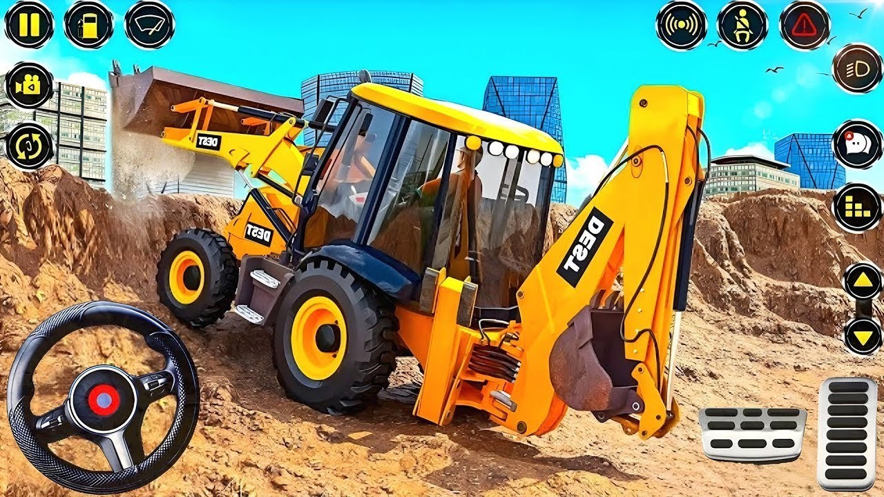 City Road Construction Simulator - Heavy Machine Construction Simulator ...