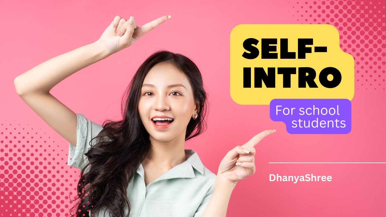 How To Introduce Yourself A Self Intro Video By Dhanyashree English