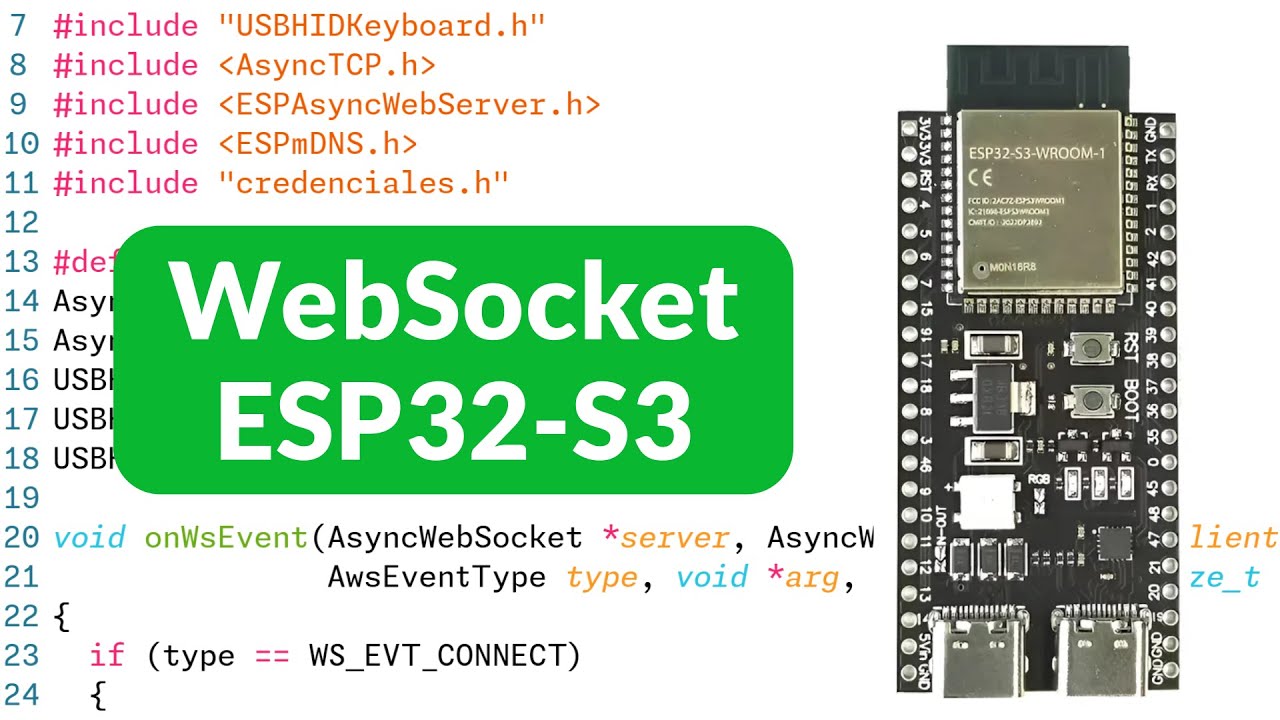 ESP32-S3 - Abrir WebSocket usando JavaScript - YouTube