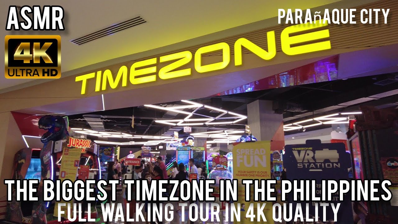 [4K] Walking around the biggest TIMEZONE Arcade in the Philippines ...