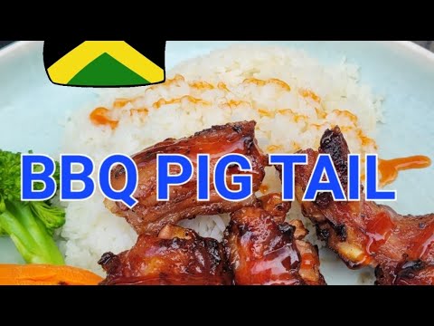 BBQ PIG TAIL 🇯🇲 MY WAY JAMAICAN FOOD. - YouTube