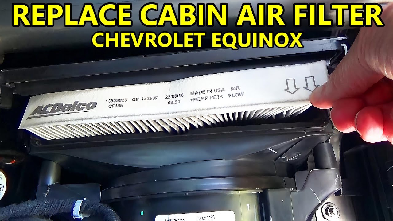 2018 - 2024 Chevrolet Equinox Cabin Air Filter Replacement - Quick ...