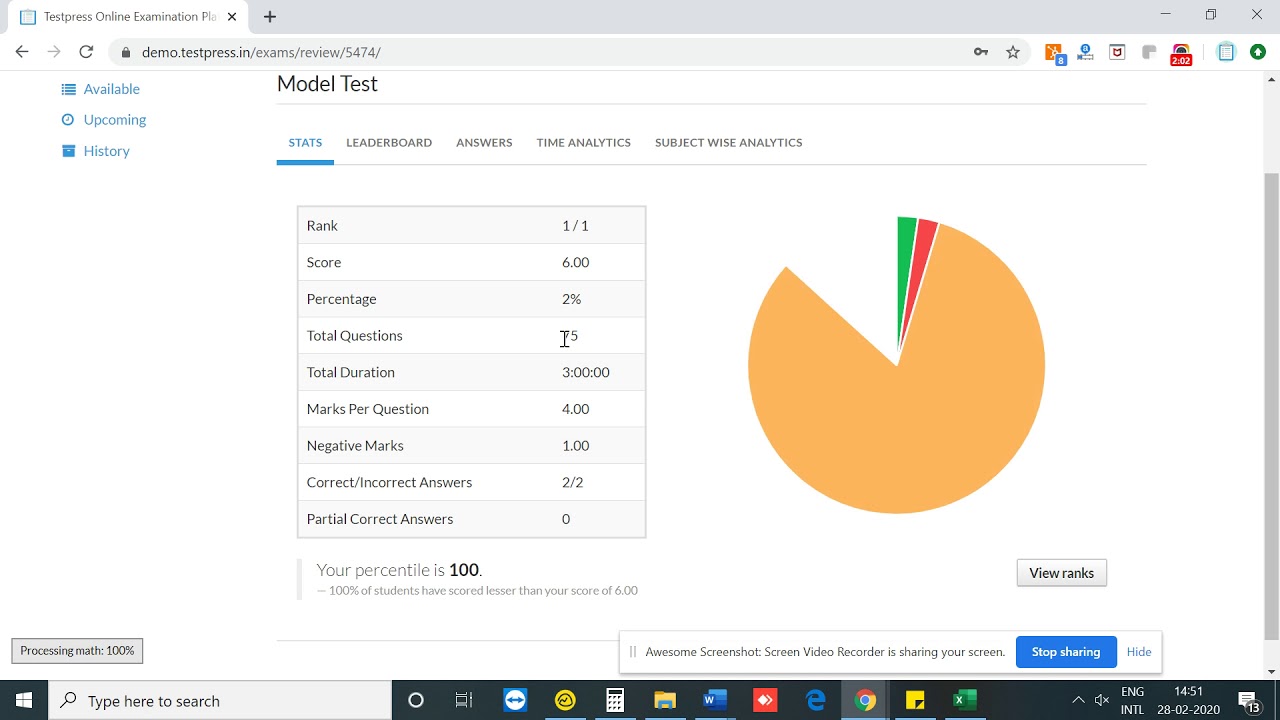 Online Exam Software - Student's Portal Demo: Testpress - YouTube