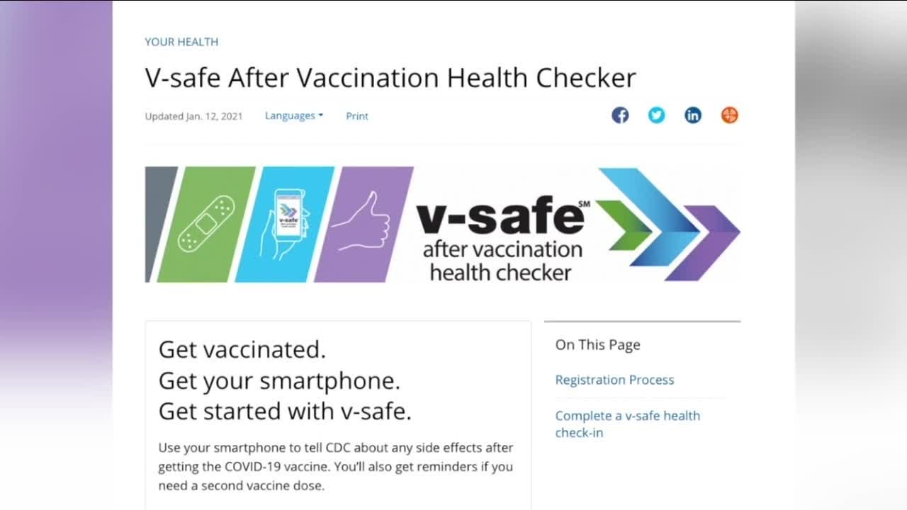 V-safe app helps tracks post-vaccine symptoms - YouTube
