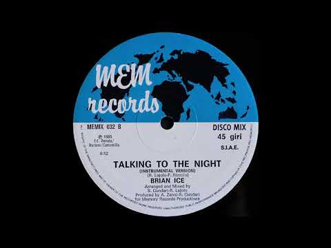 Brian Ice – Talking To The Night (1986, Vinyl) - Discogs
