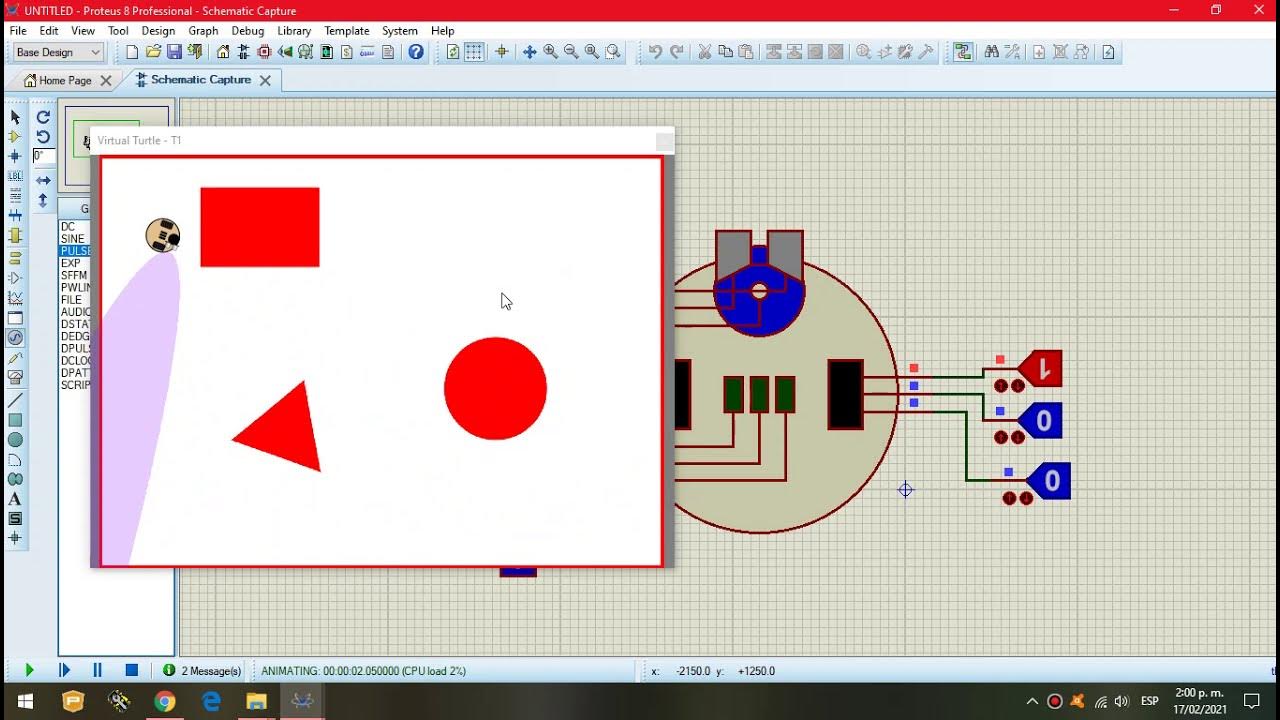 SIMULACION DE ROBOT SEGUIDOR DE LINEA Y EVASOR DE OBSTACULOS CON PROTEUS PARTE 1. - YouTube