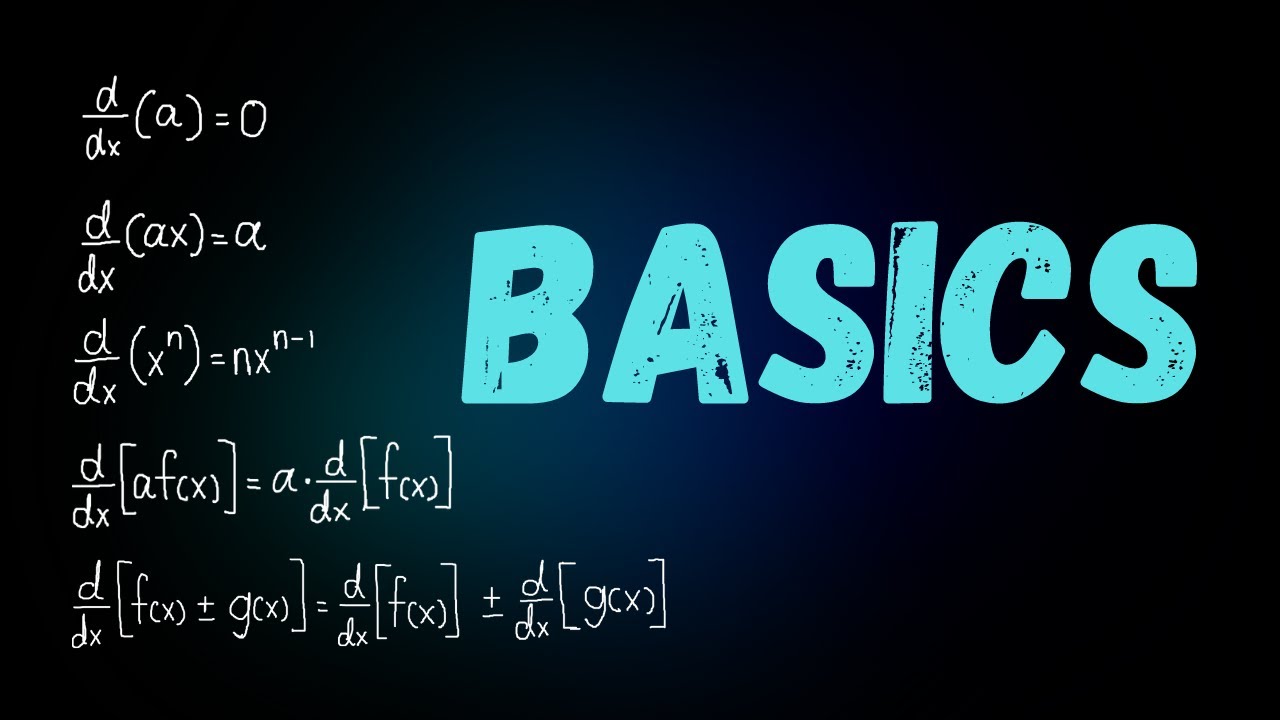 Rules of Differentiation 01: Basics (TAGLISH) - YouTube