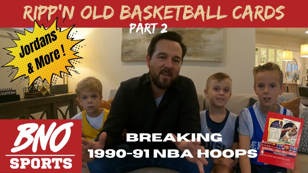 Ripping Old Basketball Cards. Breaking 1990-91 NBA Hoops Box - YouTube