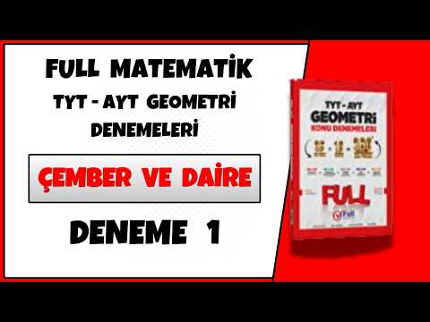 FULL GEOMETRİ DENEME 16 ÇÖZÜMLERİ ( ÇEMBER VE DAİRE 1 ) ( FULL GEOMETRİ DENEME ÇÖZÜMLERİ )