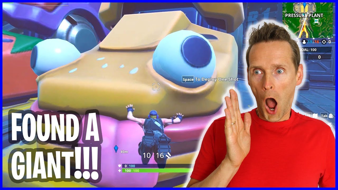 I FOUND A PINK GIANT ROBOT IN FORTNITE!!! SEASON 10 IS COMING!!! - YouTube