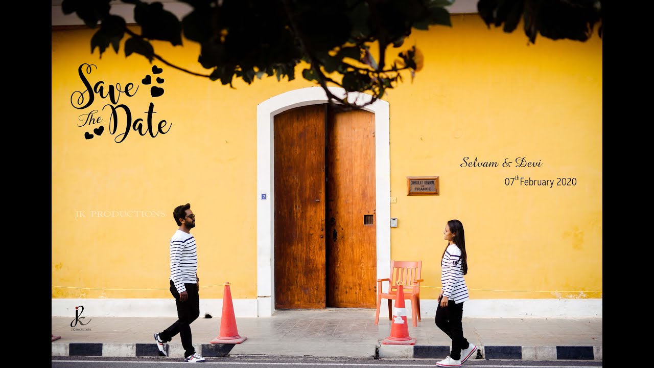 STORY BASED TAMIL NEW SAVE THE DATE 2020 JK PRODUCTIONS SELVAM & DEVI - YouTube