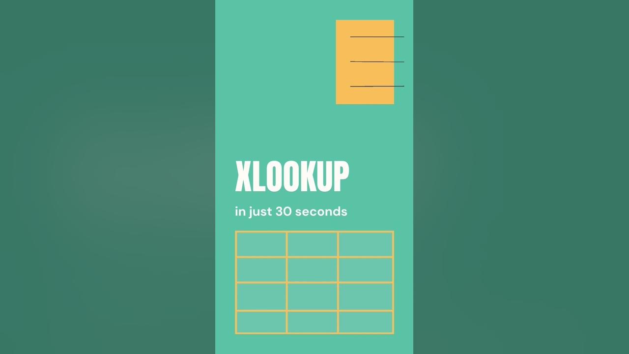 Learn Xlookup In Just 30 Seconds Exceltutorial Excel Exceltips Sabyamajumdar Youtube