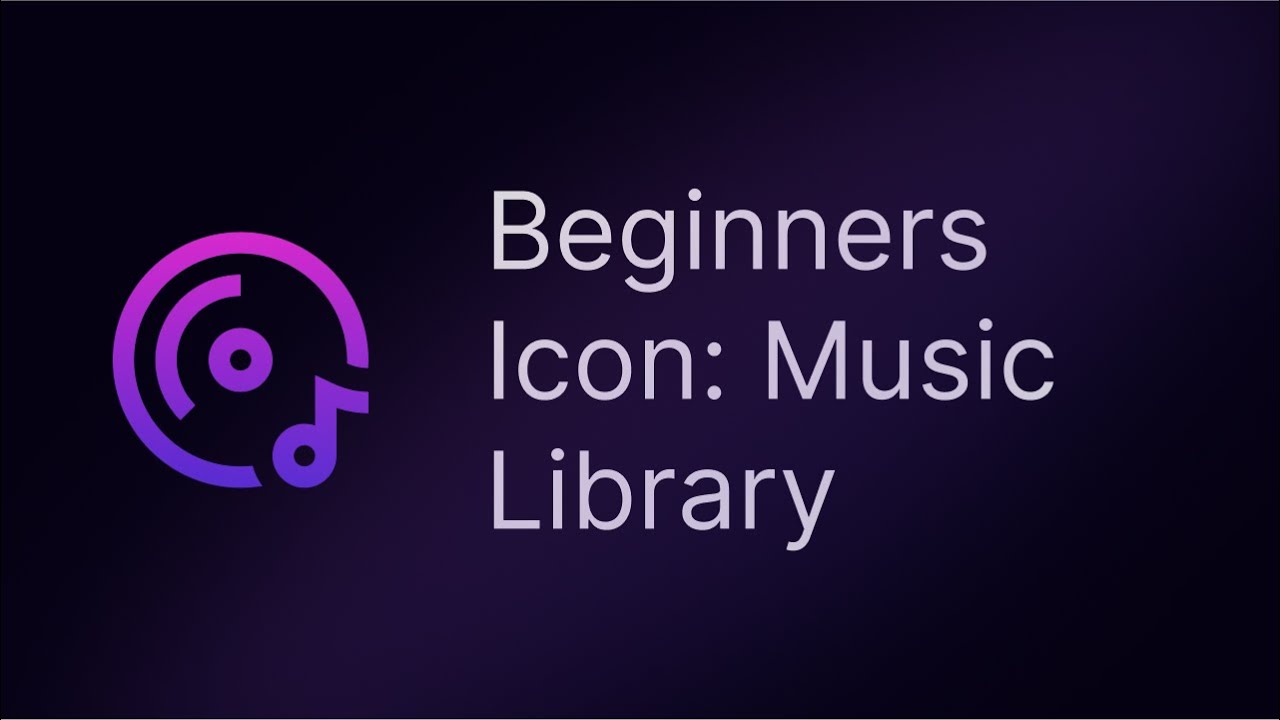 Figma Beginner Icons: Music Library - YouTube
