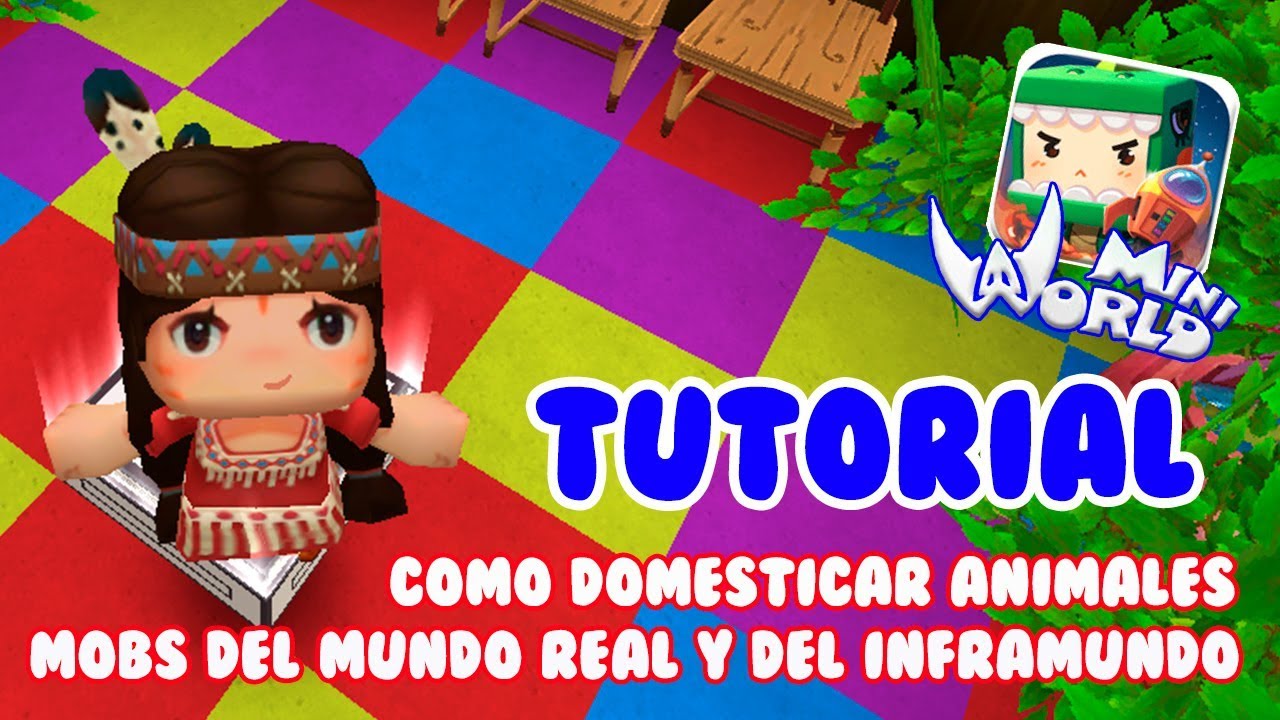 MINI WORLD COMO DOMESTICAR ANIMALES - CUANTOS MOBS EXISTEN - TUTORIAL ...
