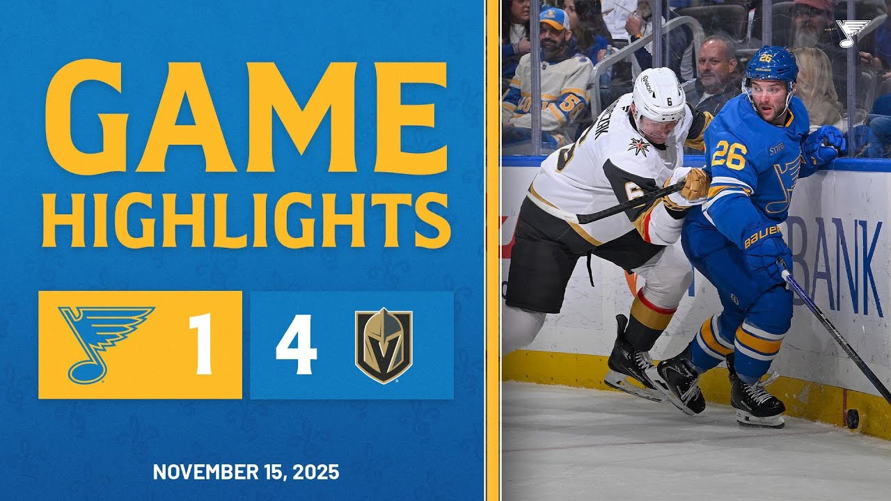 Game Highlights: Golden Knights 4, St. Louis Blues 1 - YouTube