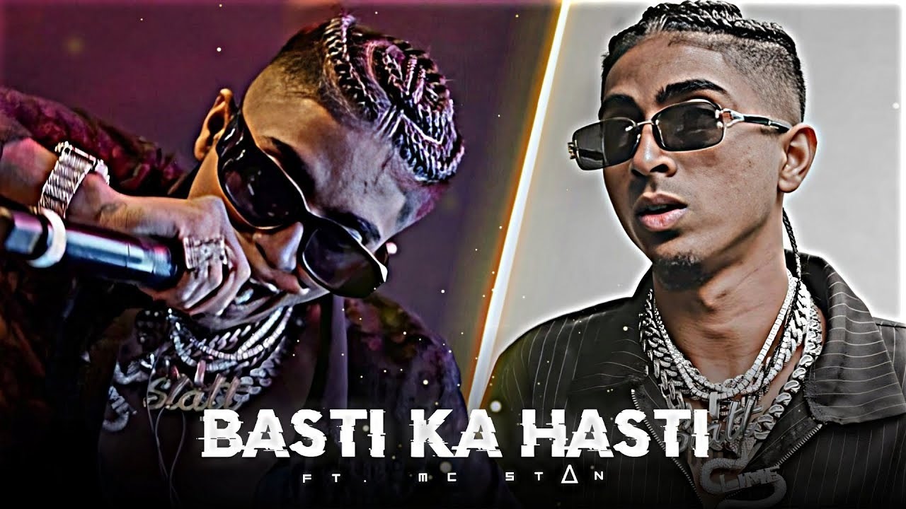 MC STAN -basti ka hasti (lyrics video) mc stan new song @MrBeast # ...