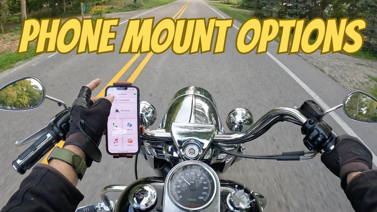 Phones on your Motorcycle - Options if you Ride With - YouTube