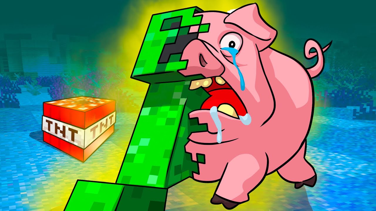 MINECRAFT'S FIRST CREEPER SAD ORIGIN STORY...(Cartoon Animation) - YouTube