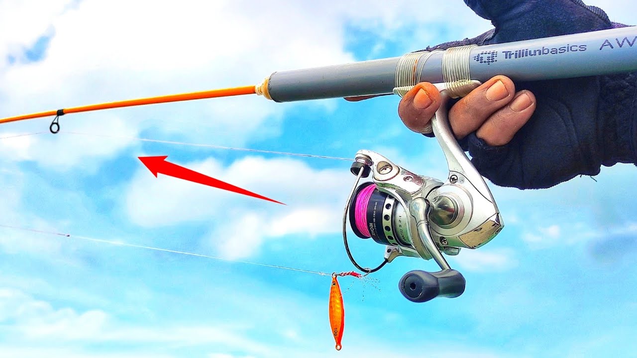 Make it yourself easily! Simple fishing rod for fishing lovers! - YouTube
