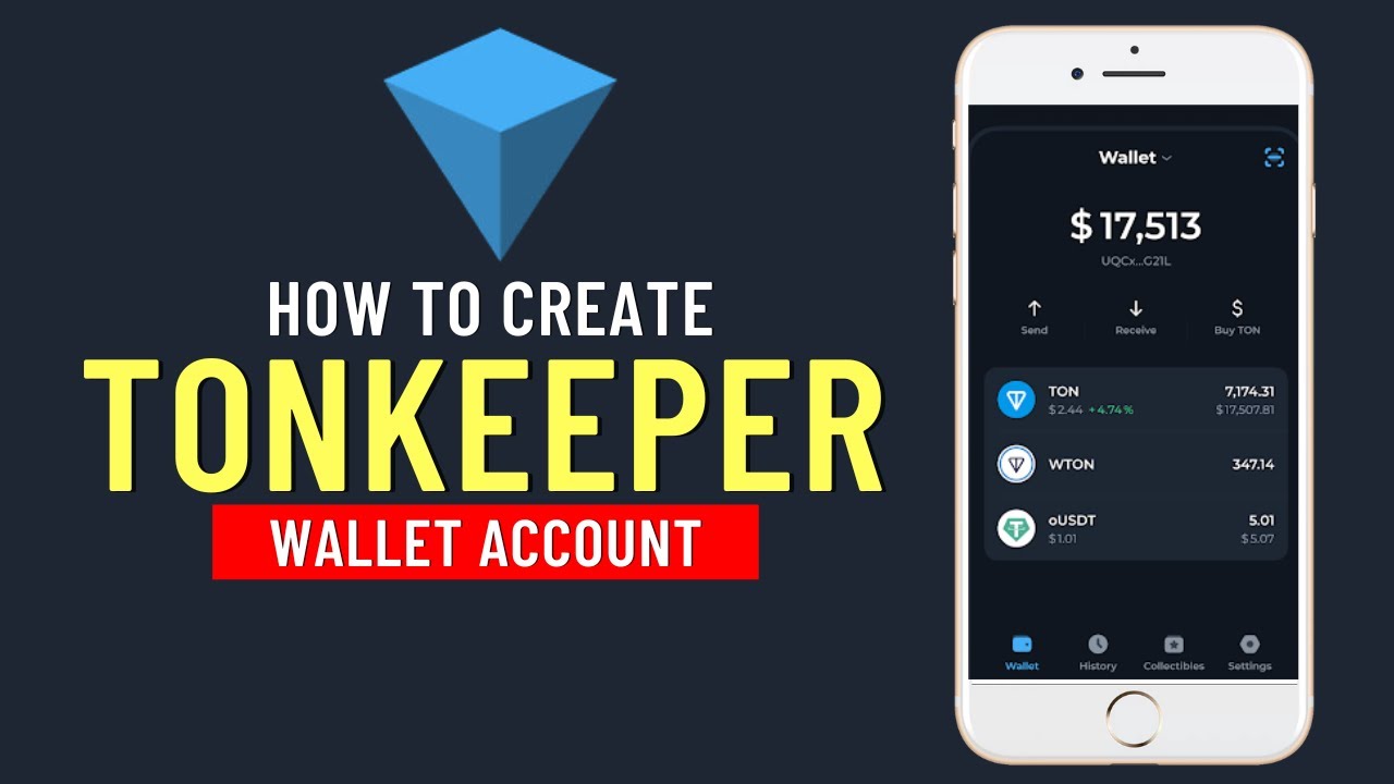 How to Create TonKeeper Wallet { Tonkeeper Account ) - YouTube
