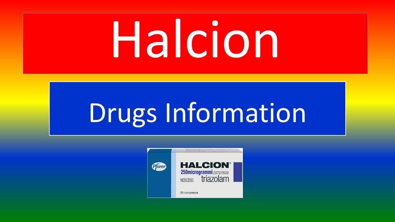 HALCION - Brand Names, How to use, and Side Effects. - YouTube