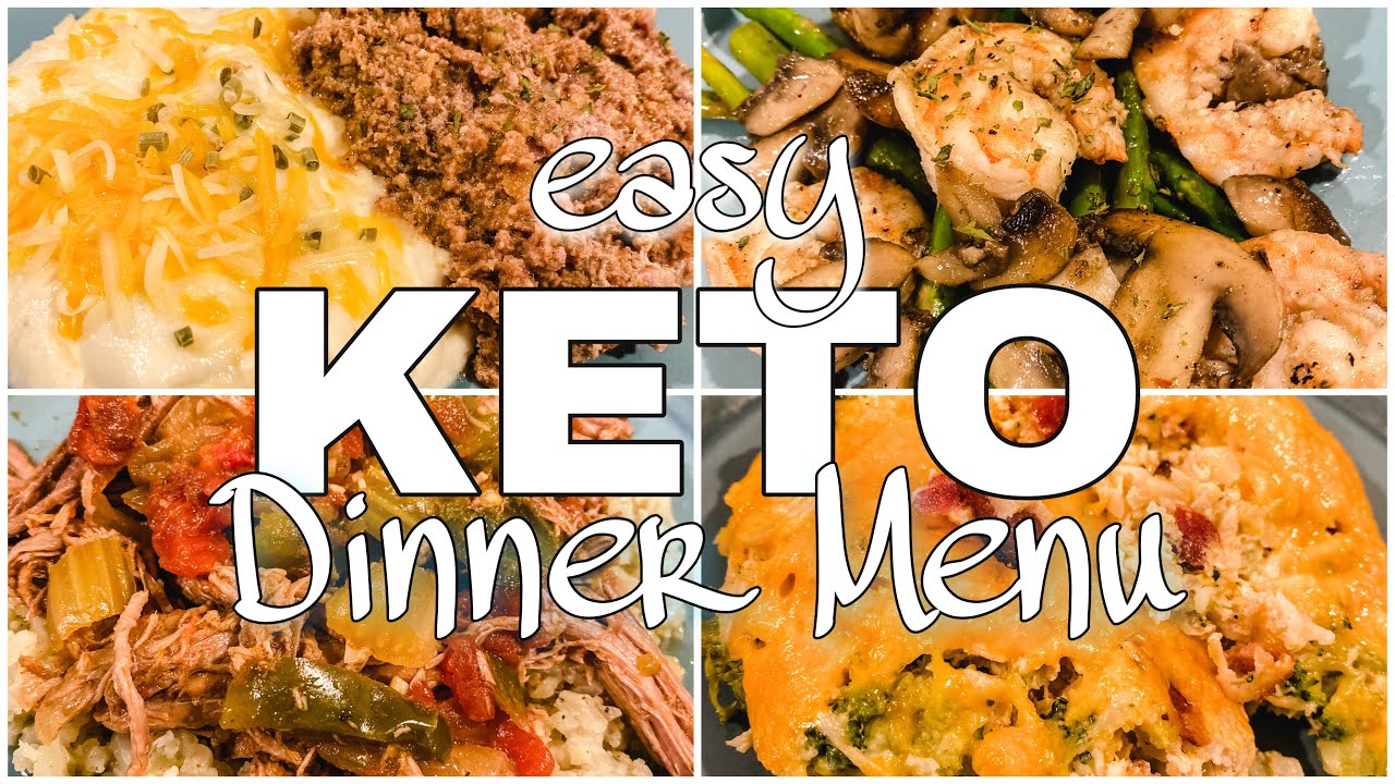 EASY KETO Dinner Ideas : Keto Dinner Menu For The Week | Suz and The ...