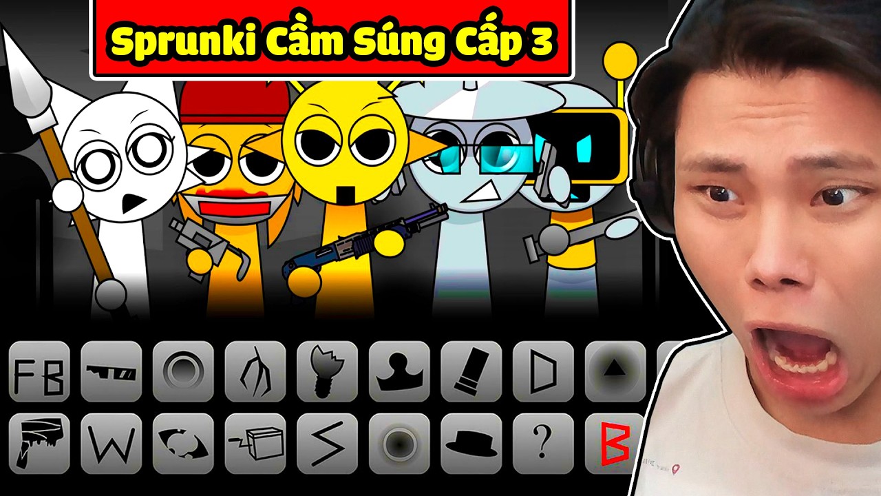 SPRUNKI CẦM SÚNG PHIÊN BẢN CẤP 3 SIÊU NGẦU🥩🔥JAYGRAY MỞ KHÓA INCREDIBOX ...