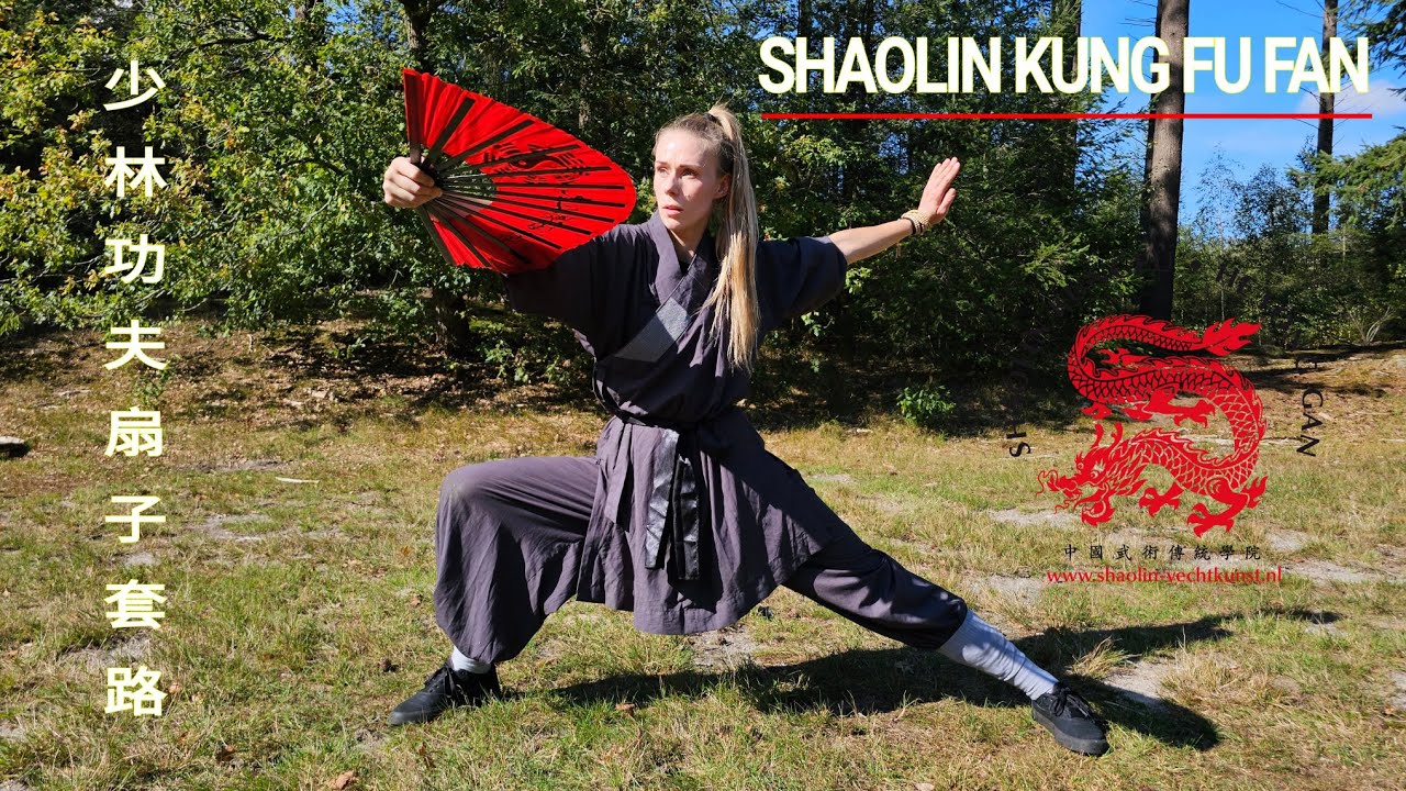 Shaolin Kung Fu Fan Form | Traditional Chinese Martial Arts Performance ...