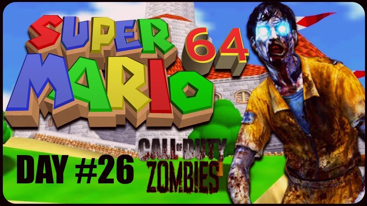 MY NEW FAVORITE ZOMBIES MAP!!! SUPER MARIO 64!! (Full EASTER EGG/BOSS ...