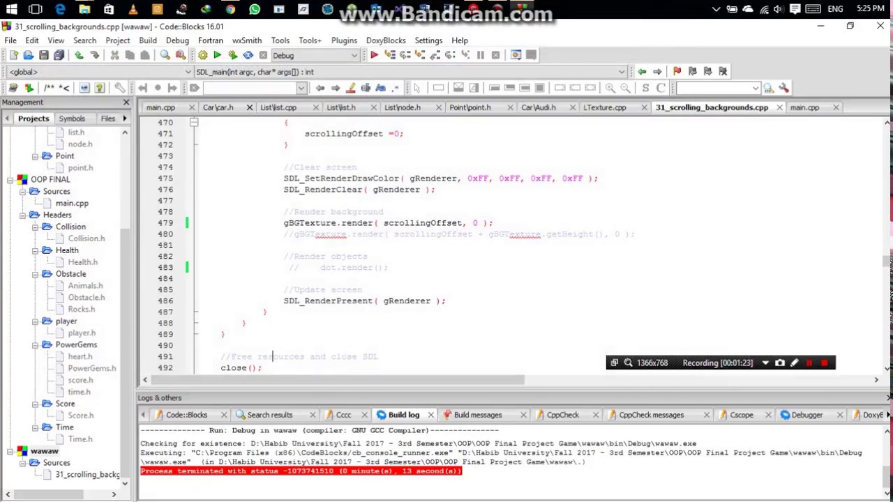 Car Racing Game | UML | Code | Project | 3rd Semester OOP | Habib ...