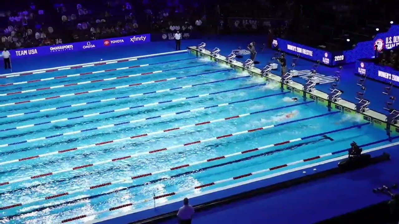 2021 Oly Trials 200 Free Prelims SwimCloud - YouTube