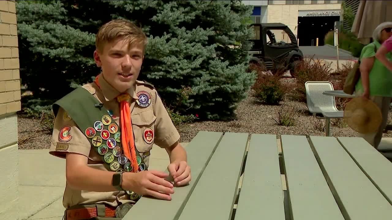 Colorado Boy Scout builds wheelchair-accessible picnic table for ...