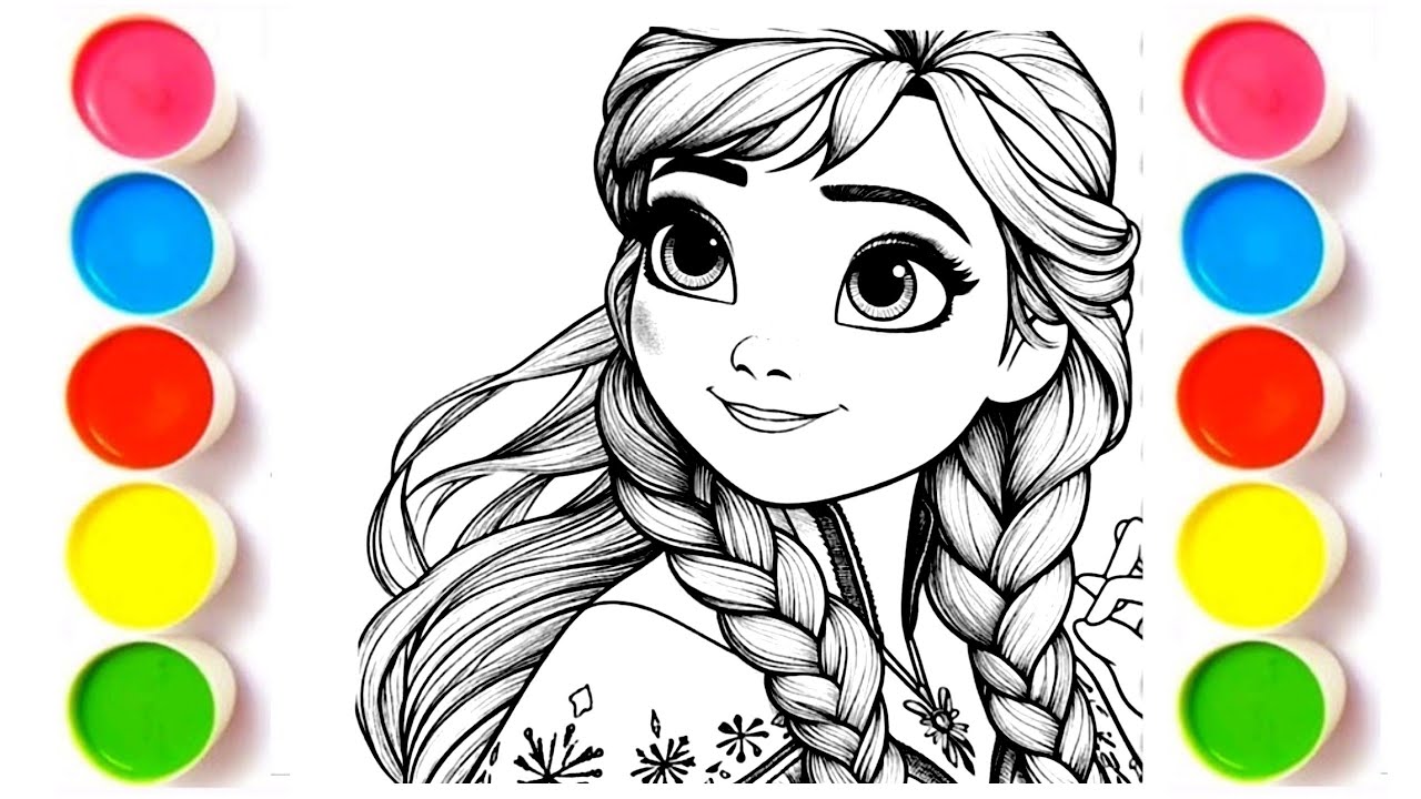 How to Draw Anna from Disney Frozen | Princess Anna Drawing and ...