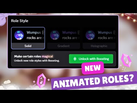 New Boost Perks Feature | Animated Roles | Server Guild | New Feature ...